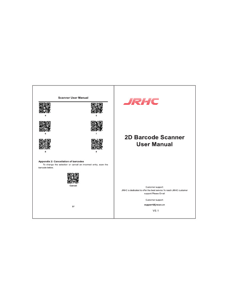 JRHC Barcode Scanner 2D | PDF