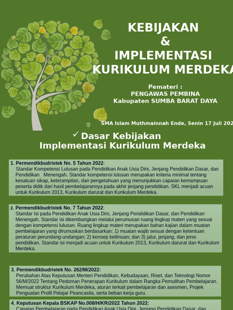Pengantar Implementasi Kurikulum Merdeka | PDF