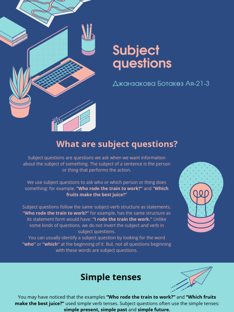Subject Questions | PDF