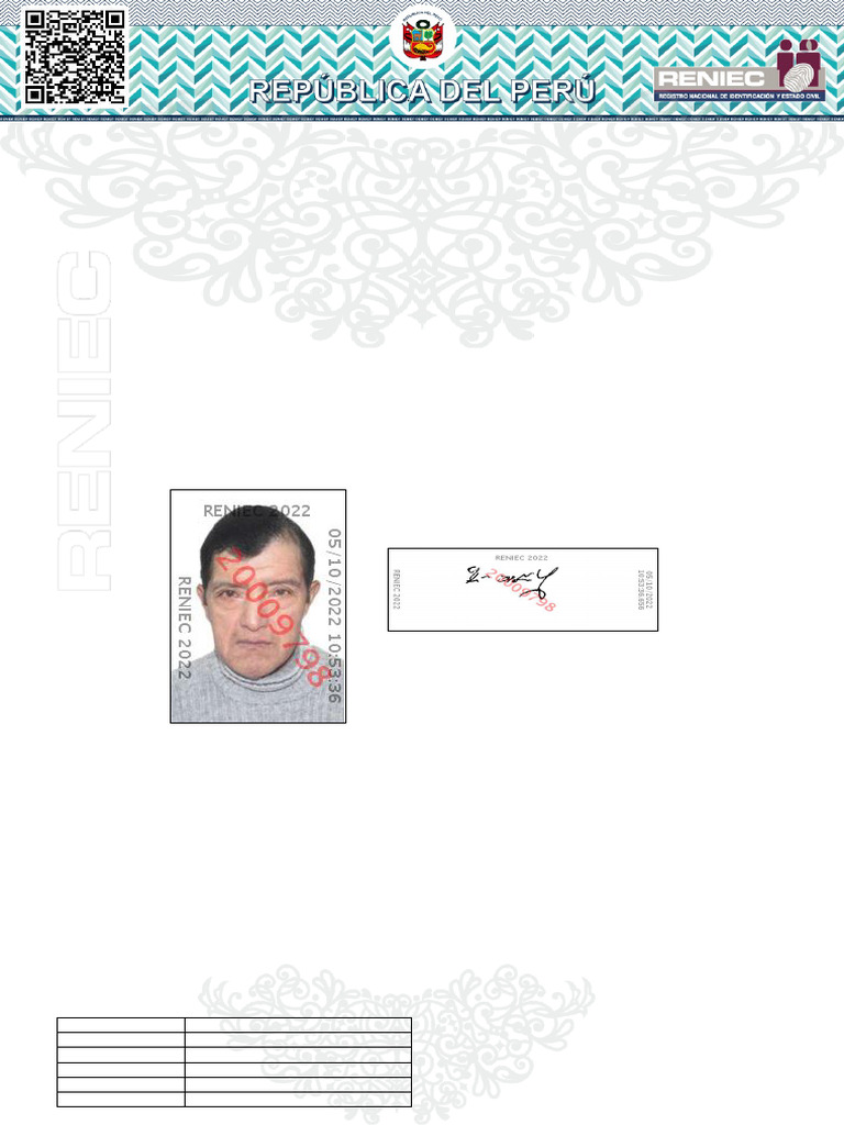 C4 Reniec - Zosimo | PDF