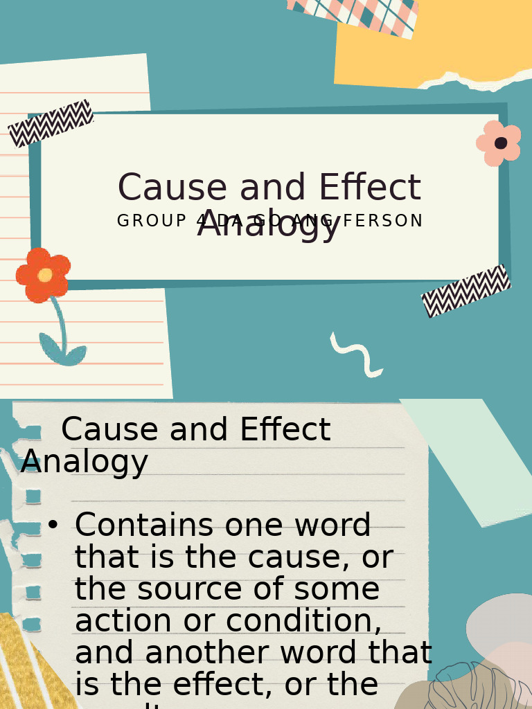 Cause and Effect Analogy | PDF