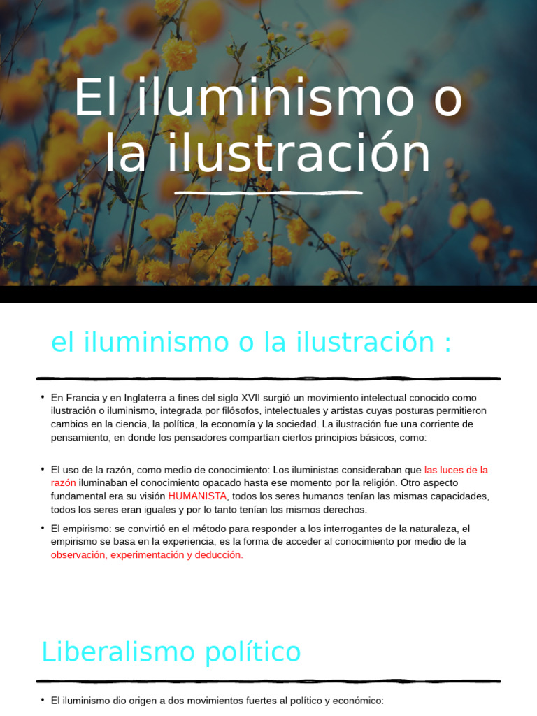 El Iluminismo o La Ilustración | PDF
