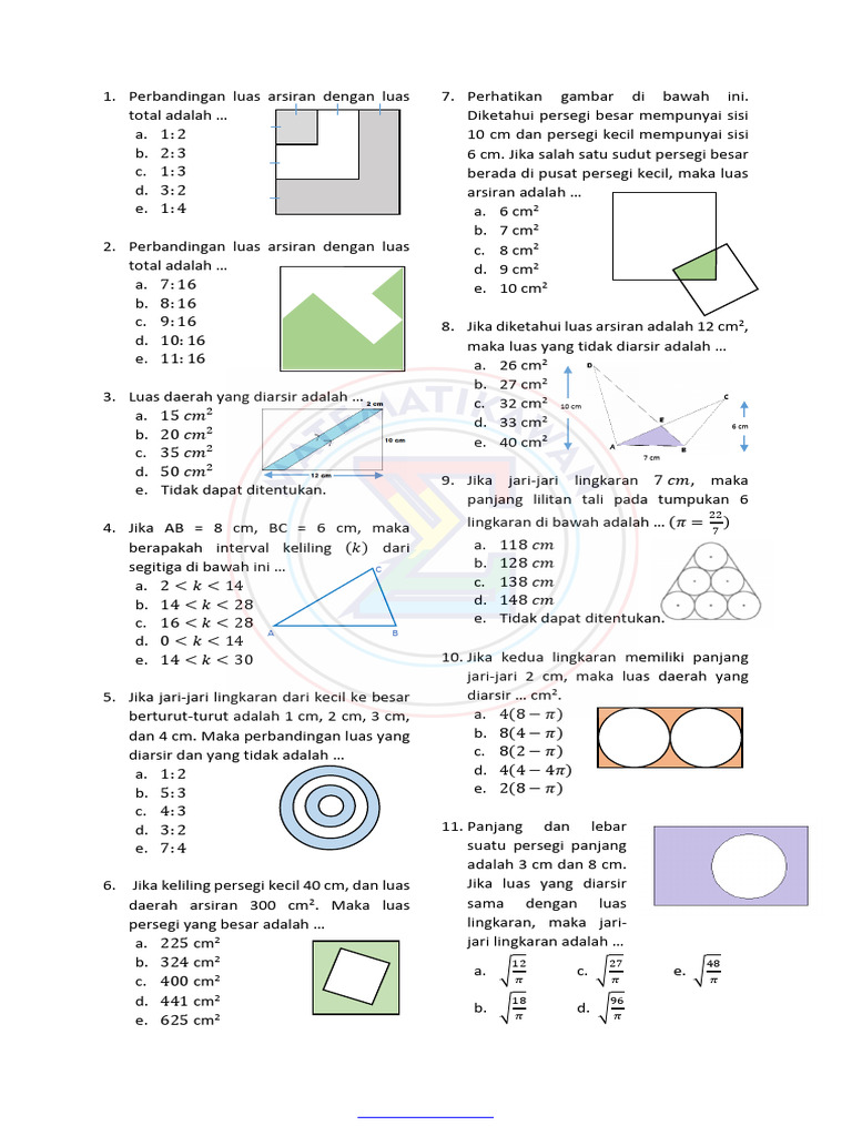 Matematikawan - 20 Soal Geometri | PDF