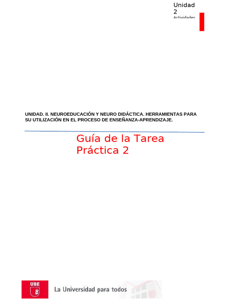 Tarea Practica 2 Neuroeducacion | PDF