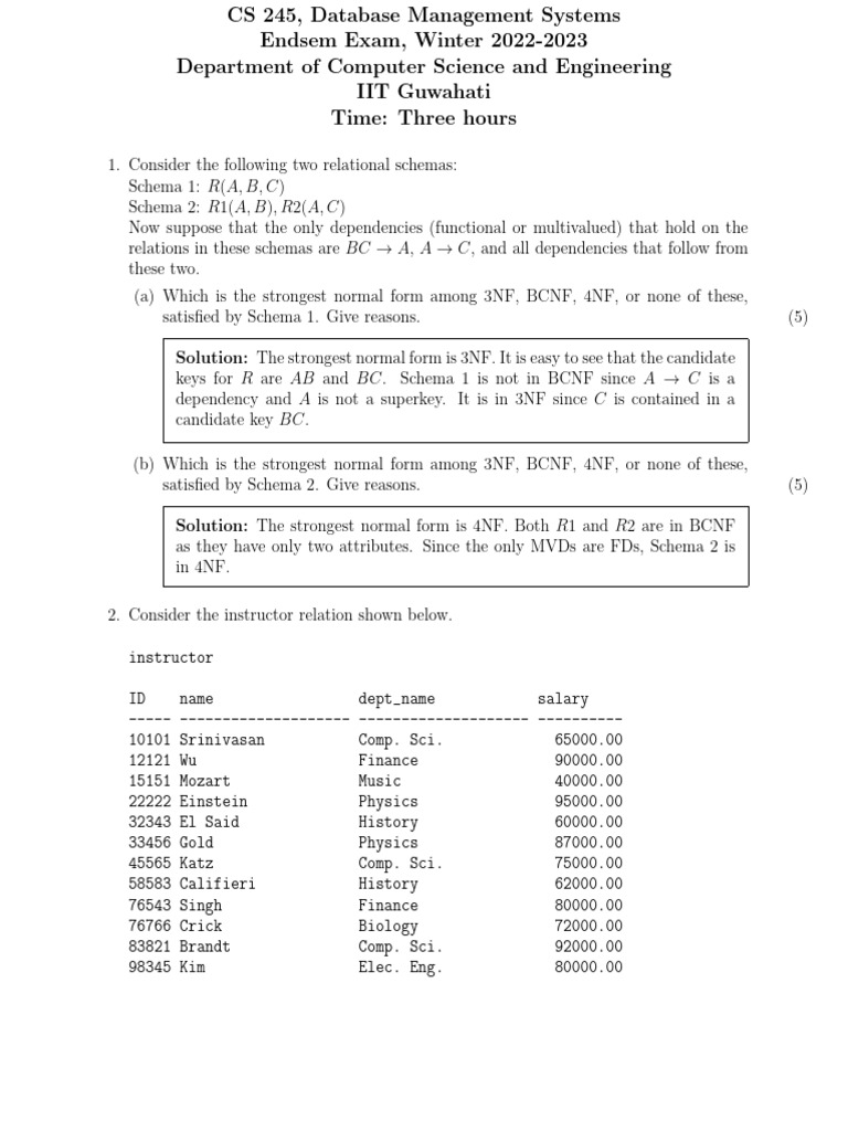 endsem-soln_dbms | PDF