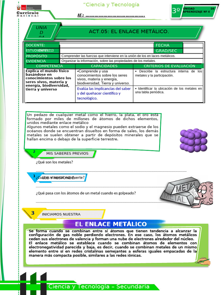 C-3º Act 5 Cyt Und 4 - Sem 3 | PDF