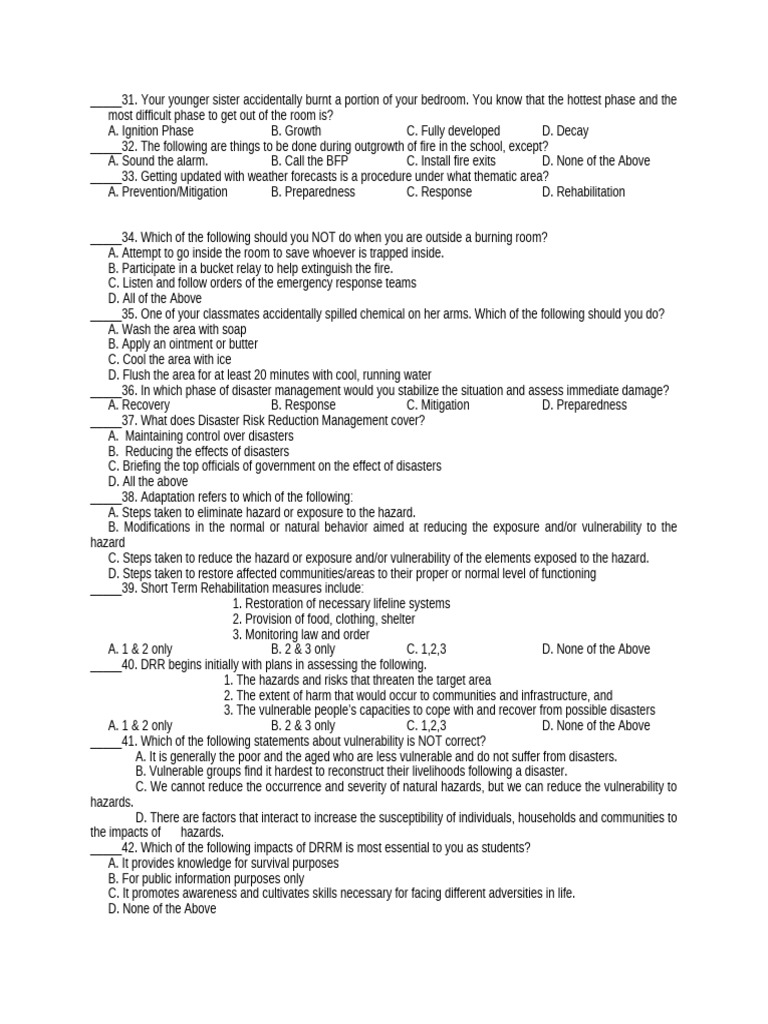 Long Quiz DRR | PDF