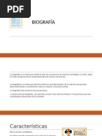 Estructura y partes de una biografía | PDF | Biografía | Narrativa