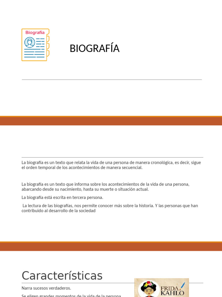 Cómo escribir una biografía cronológica | PDF