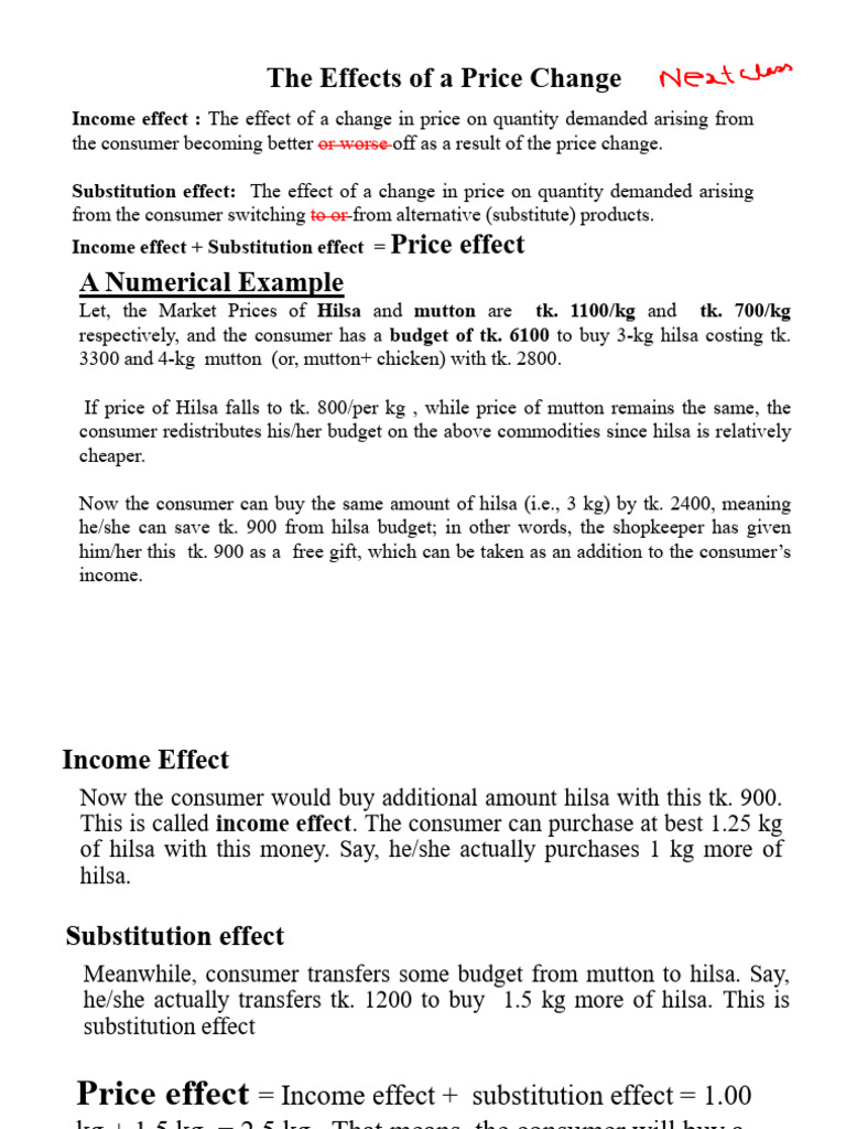 Price Effect Numerical URP-22 | PDF
