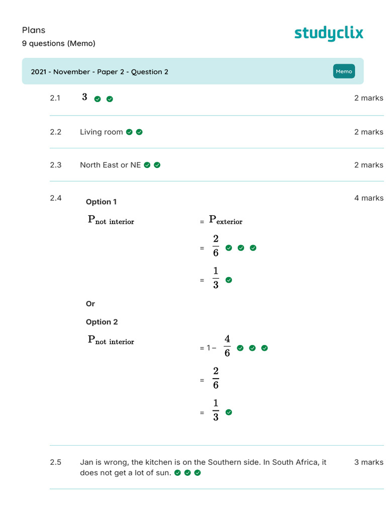 Plans Questions With Memos | PDF