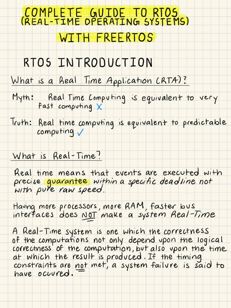 Complete Guide To RTOS | PDF