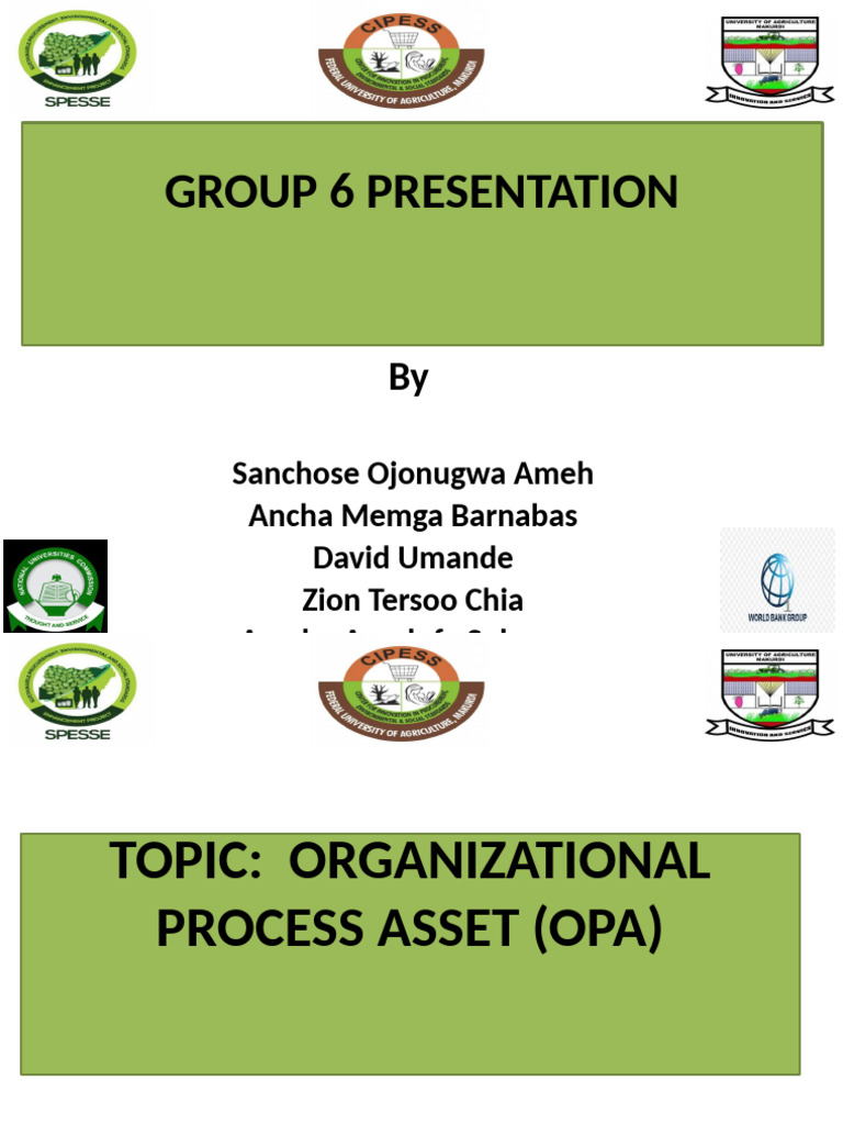 ORGANIZATIONAL PROCESS ASSET (OPA) | PDF