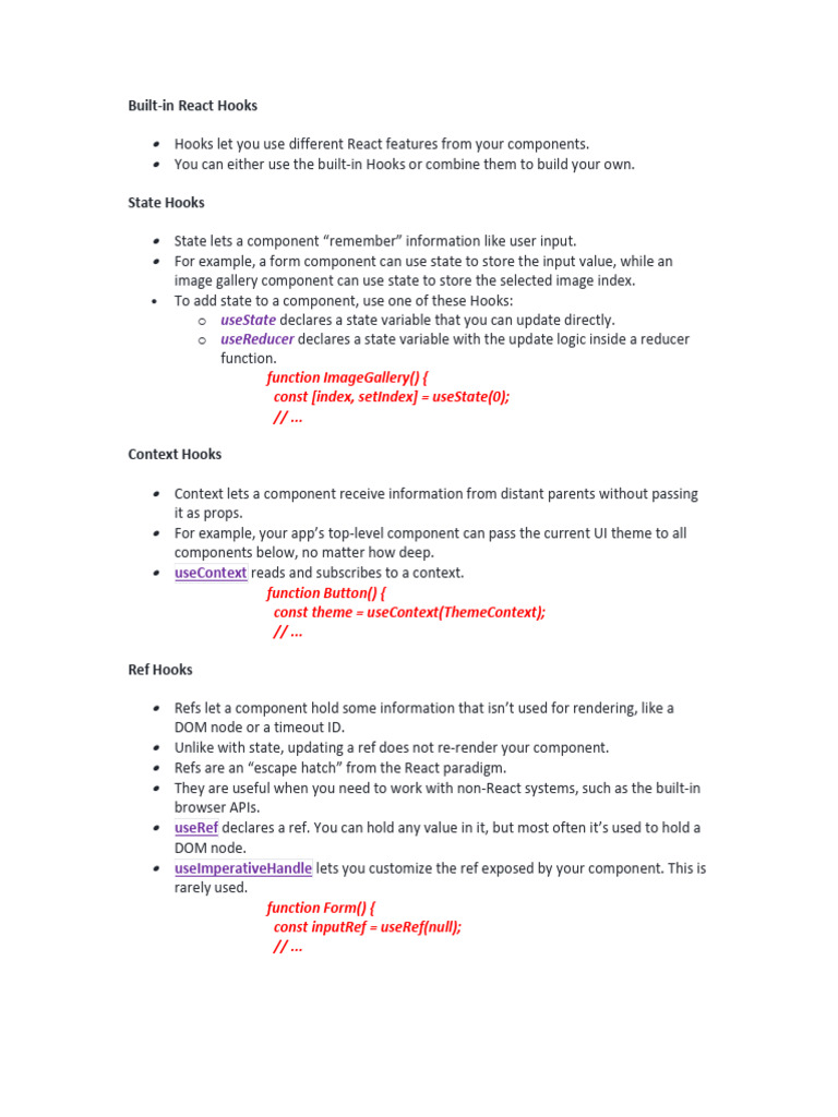Hooks | PDF | Computer Programming | Software Engineering