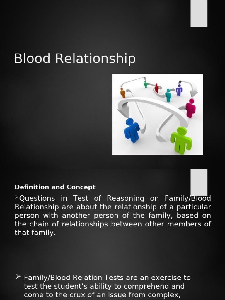 Blood Relationship Lecture | PDF