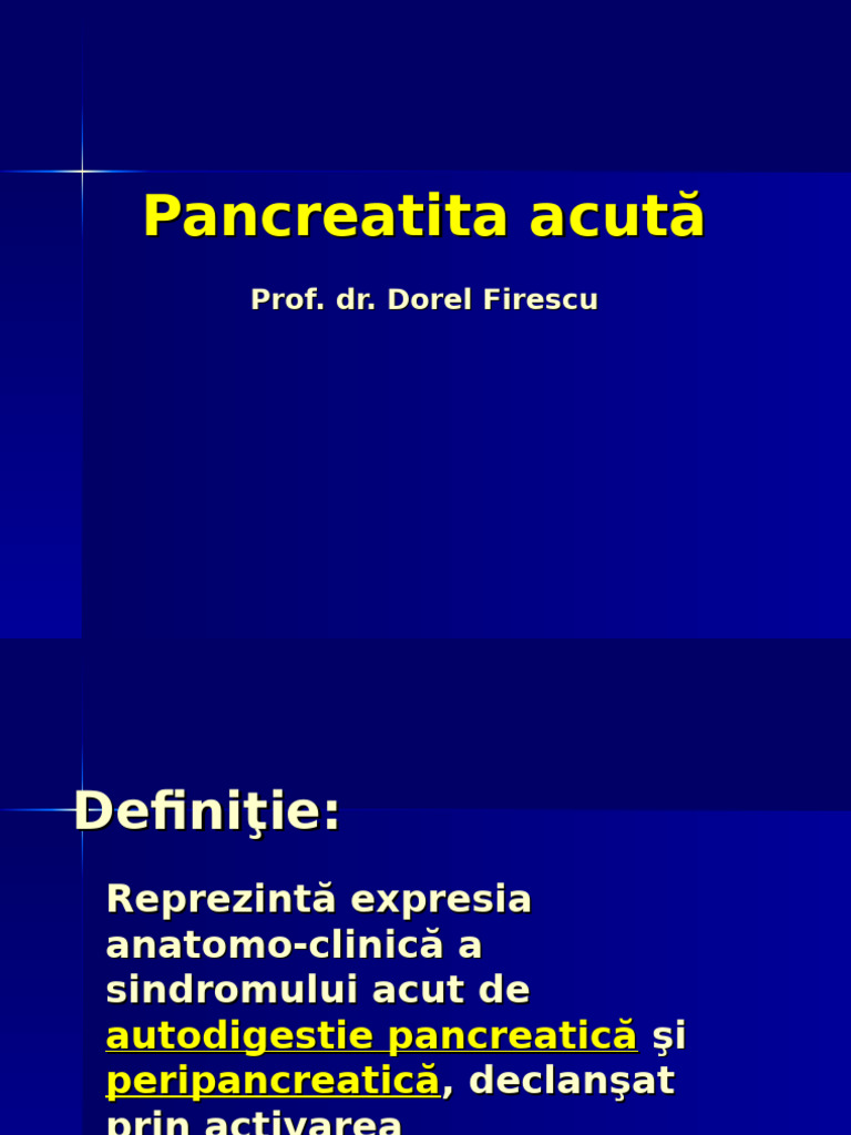 Pancreatita Acut PP | PDF