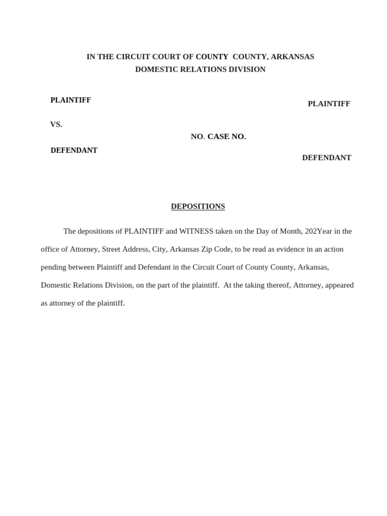 Divorce Deposition | PDF