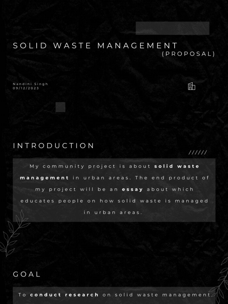 Solid-Waste Management Proposal 09-12-2023 | PDF