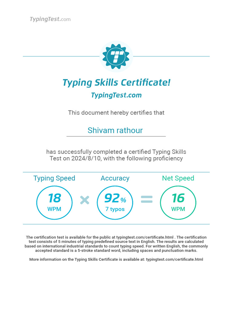 Prove Your Typing Skills! | PDF | Business | Technology & Engineering