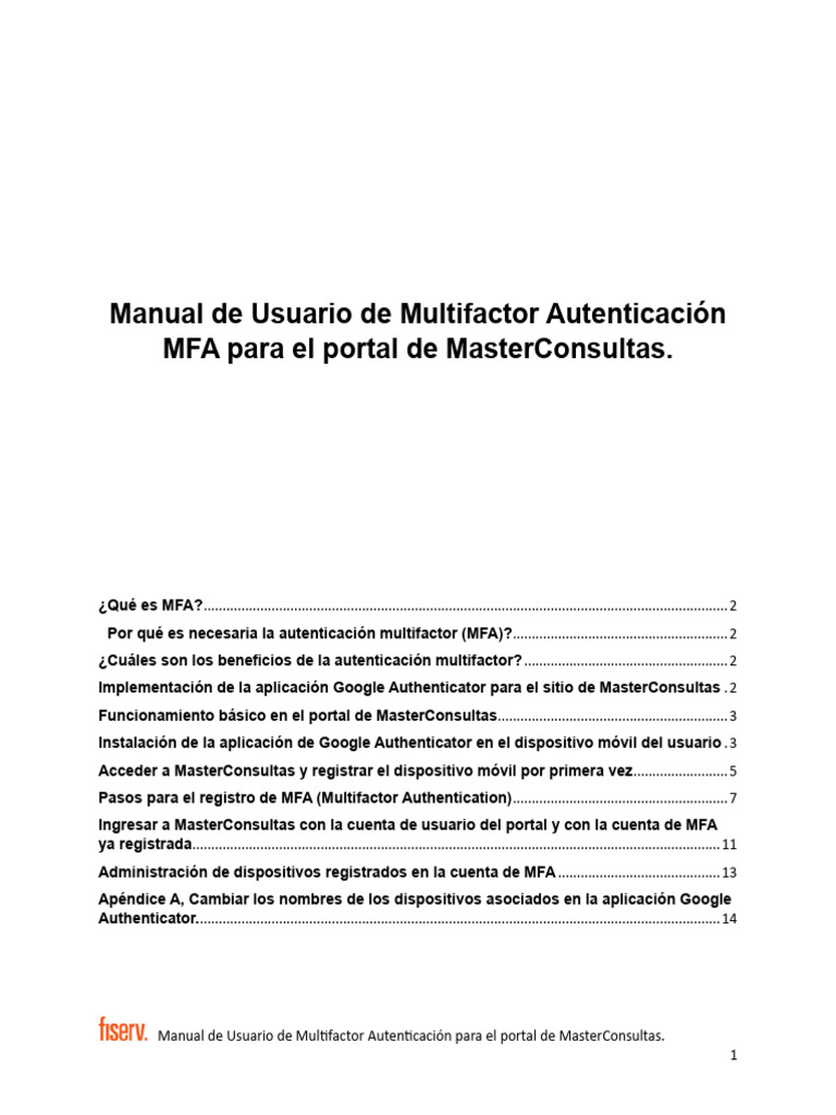 Mfa Manual Usuario Socios | PDF | Autenticación | Contraseña