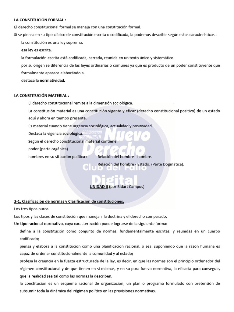 Resumen Consti - 26 Hojas | PDF