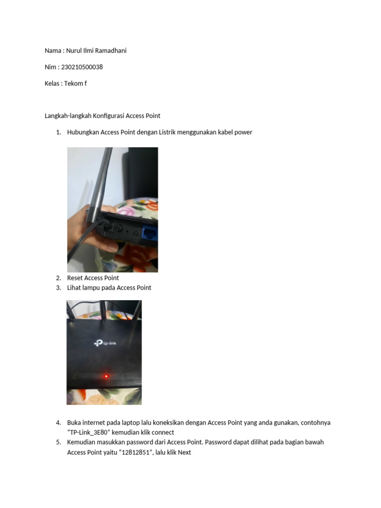 Konfigurasi Access Point Mutia | PDF