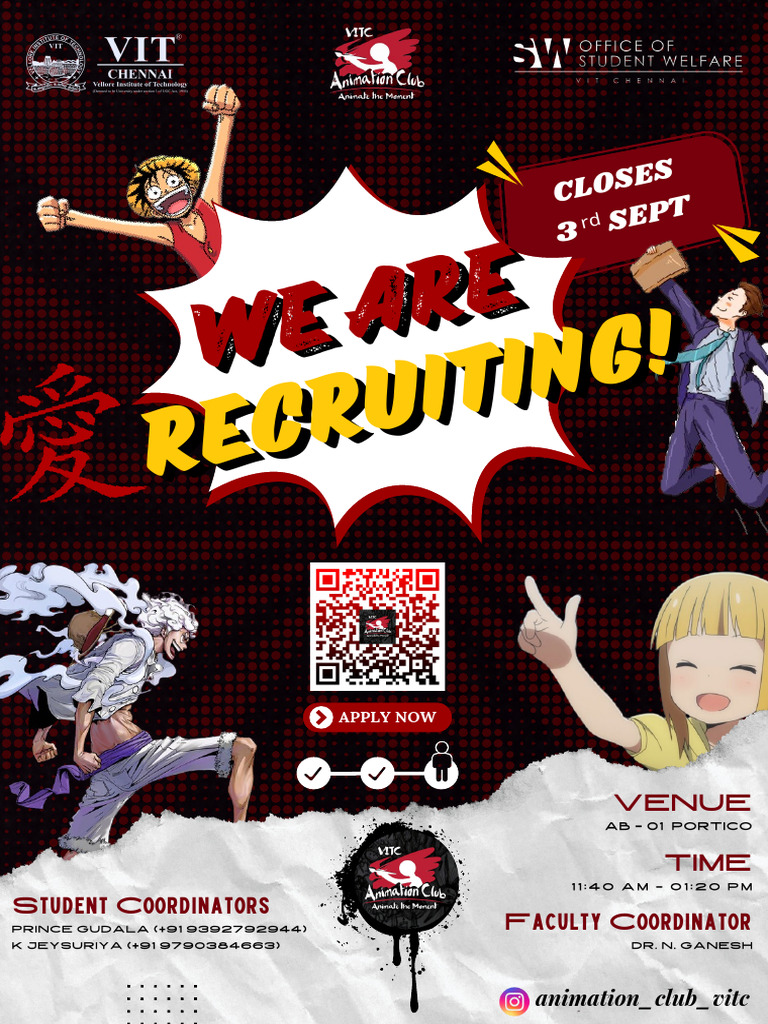 Recruitment Poster (Animation Club) | PDF