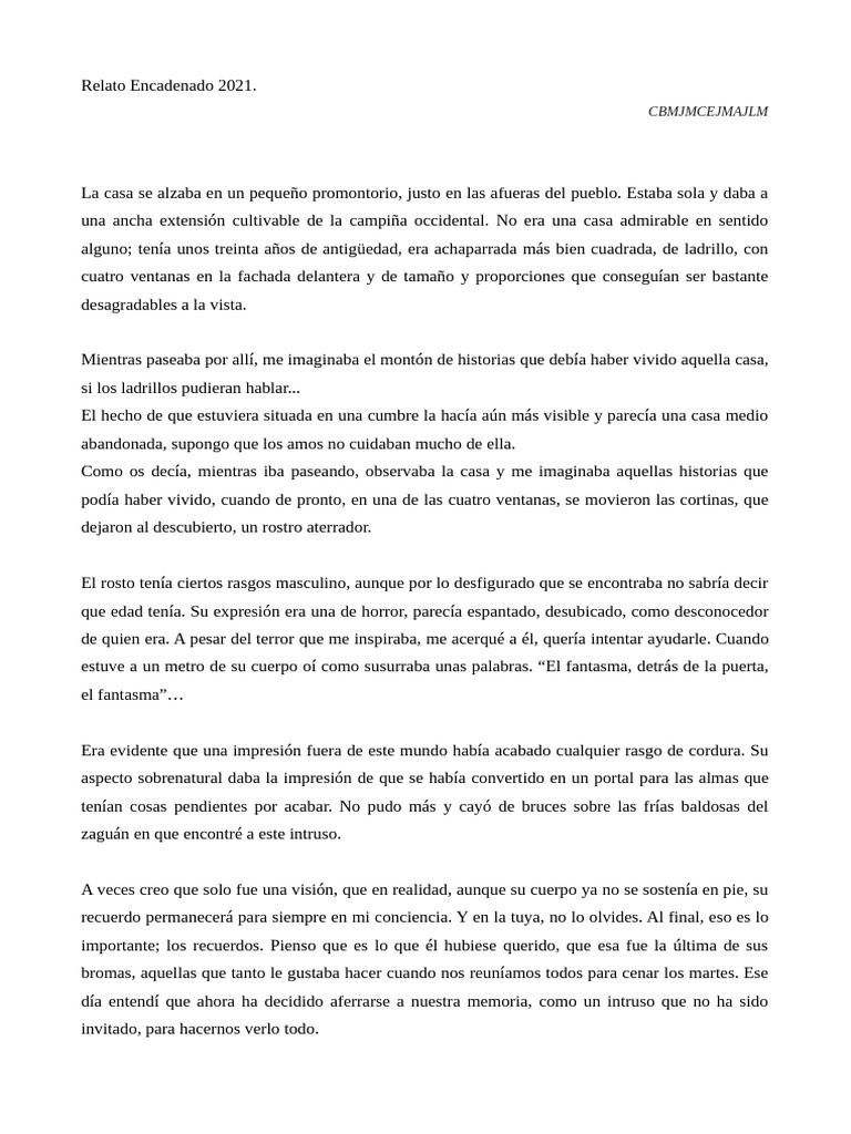 Relat Encadenat 2021 | PDF
