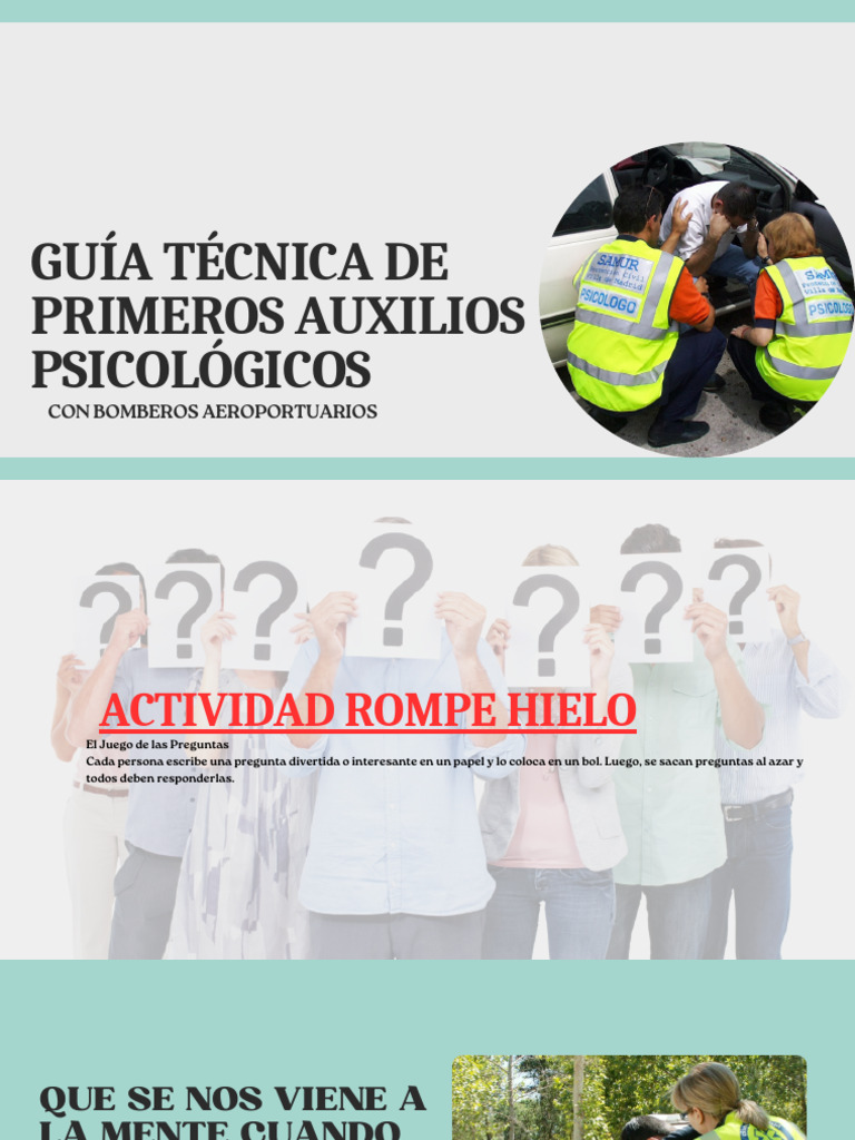 Primeros Auxilios Psicologicos | PDF
