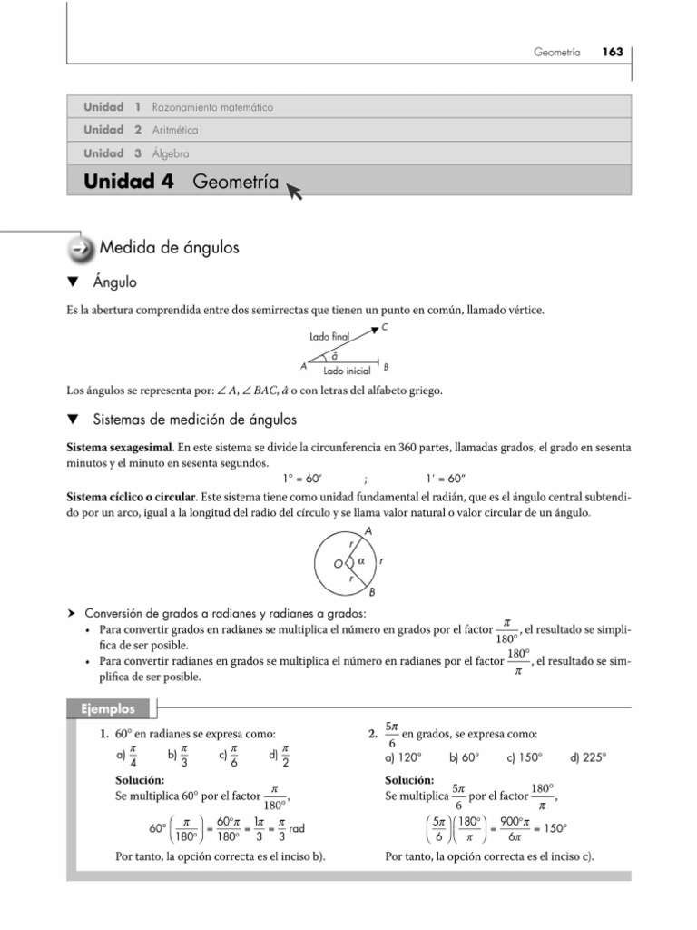 Mate. Geometría y Trigonometría CONAMAT | PDF