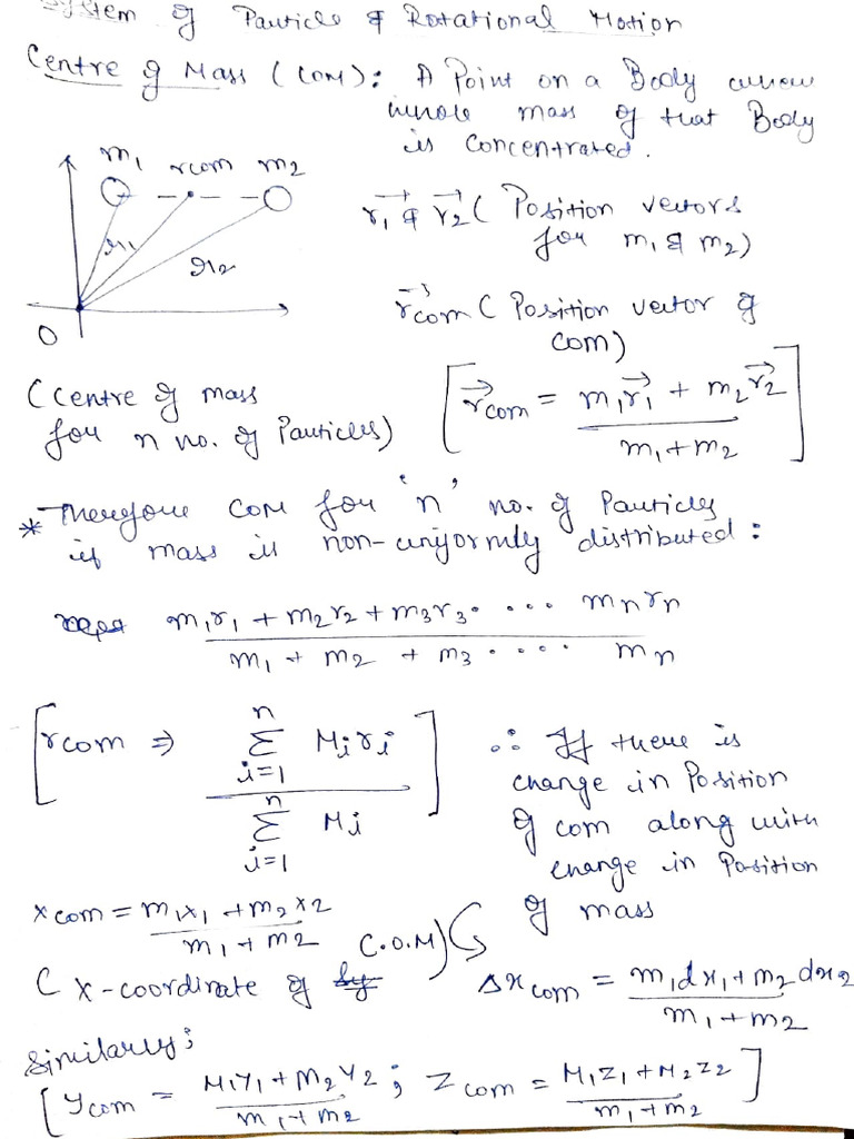 Rotational Motion Notes | PDF