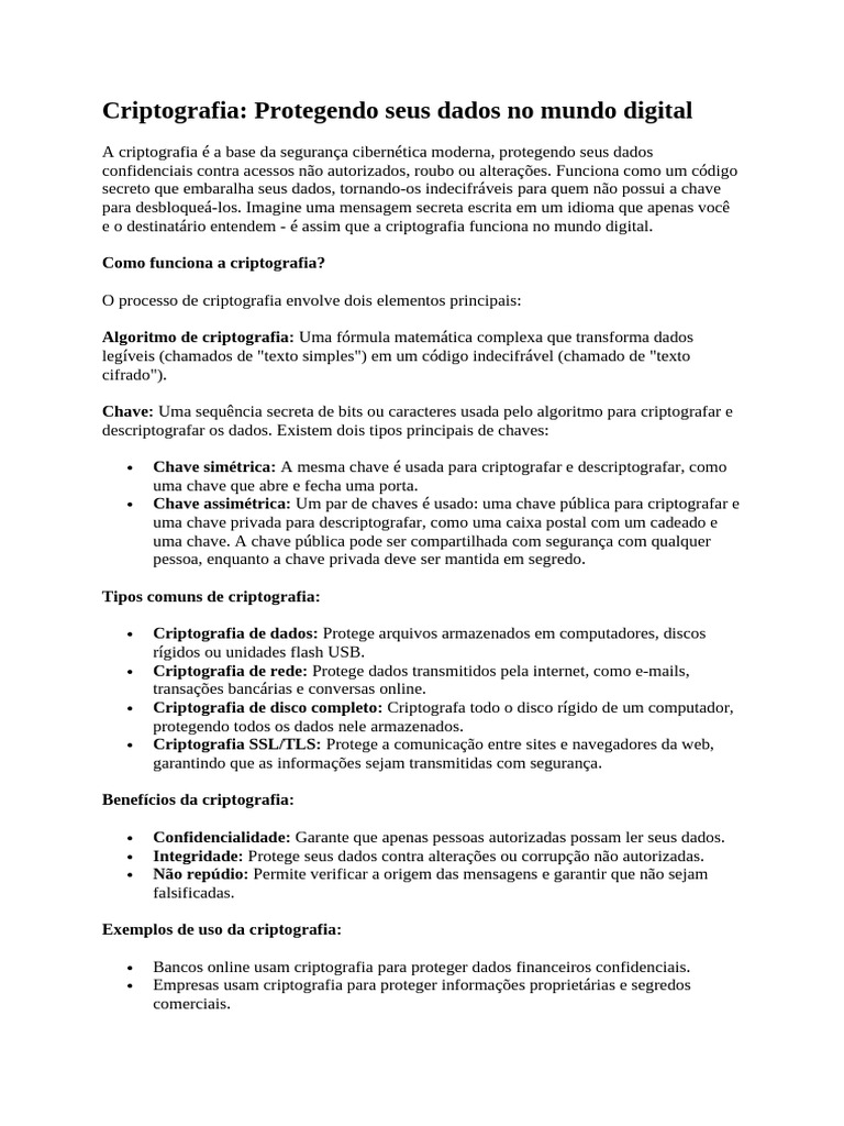 Criptografia | PDF