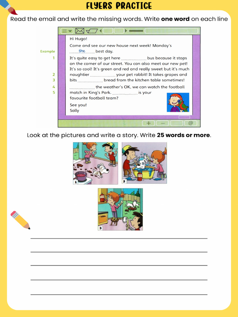 FLYERS Worksheet 1 | PDF