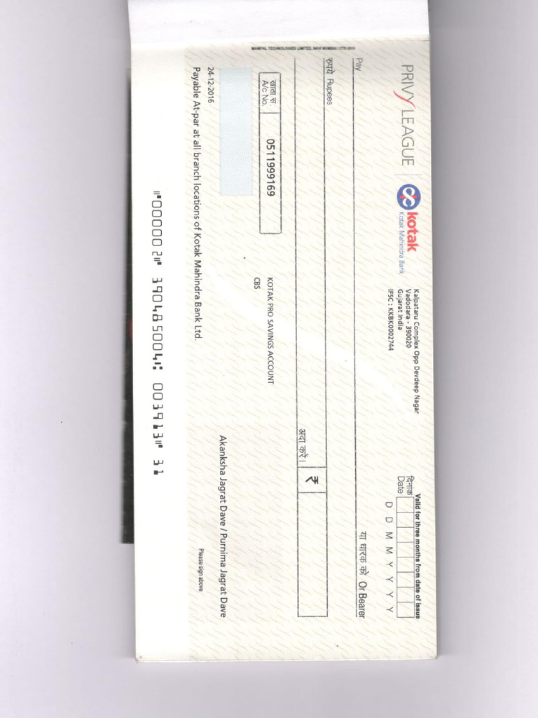 Cheque | PDF