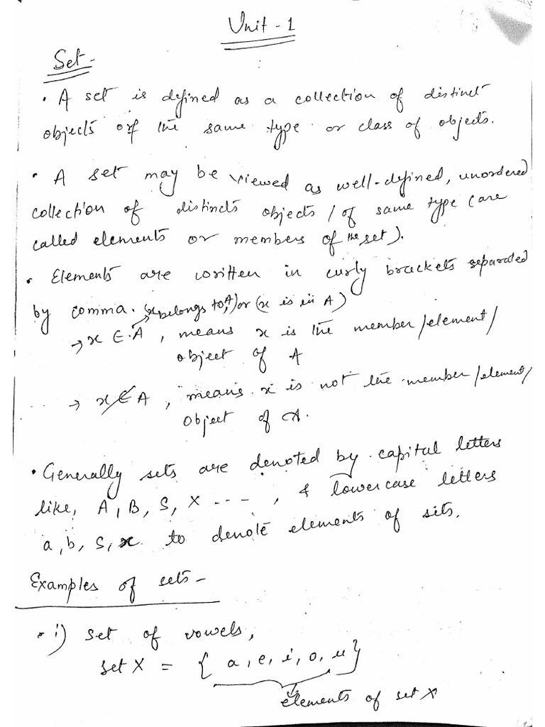 Discrete Math Unit1 Intro | PDF