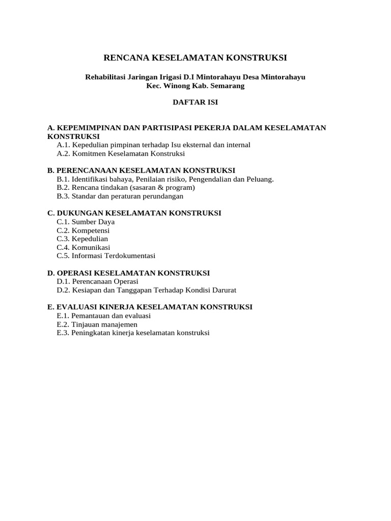 RK3 Irigasi D.I Jogan | PDF