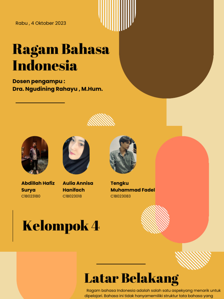 Kuning Krem Modern Simpel Makanan Restoran Presentasi | PDF