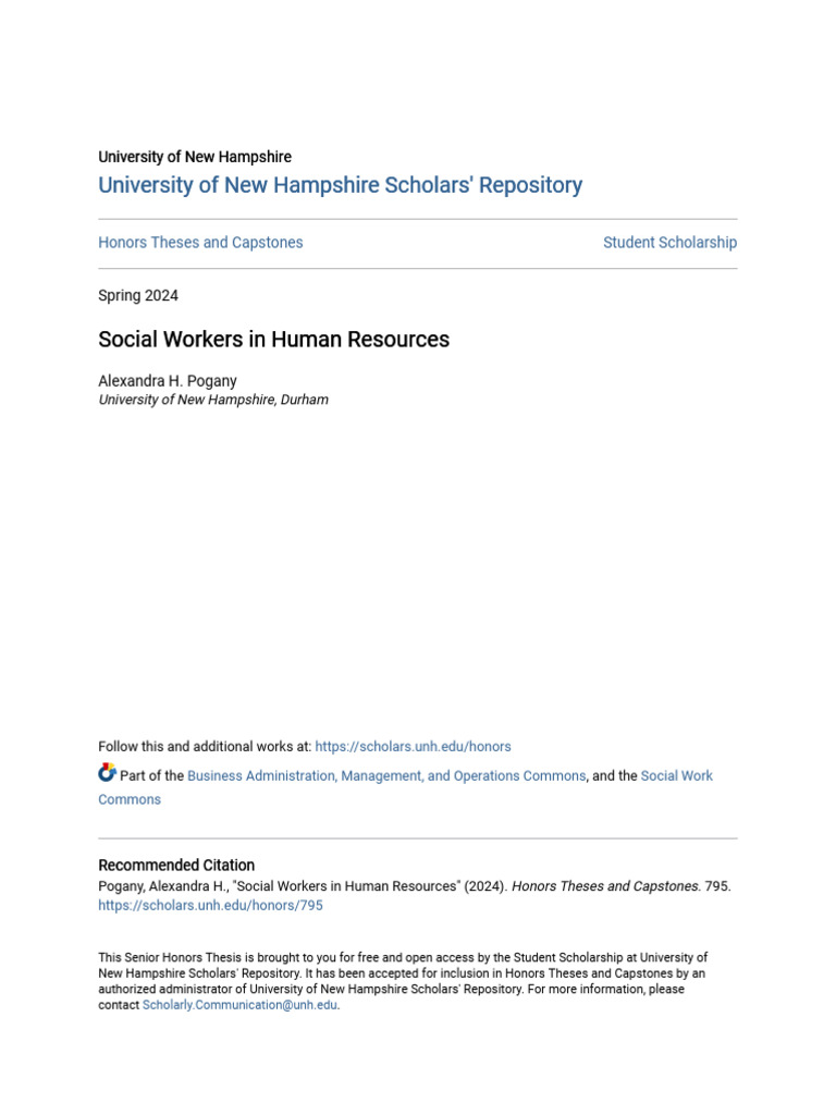 3 Social Work in HR | PDF