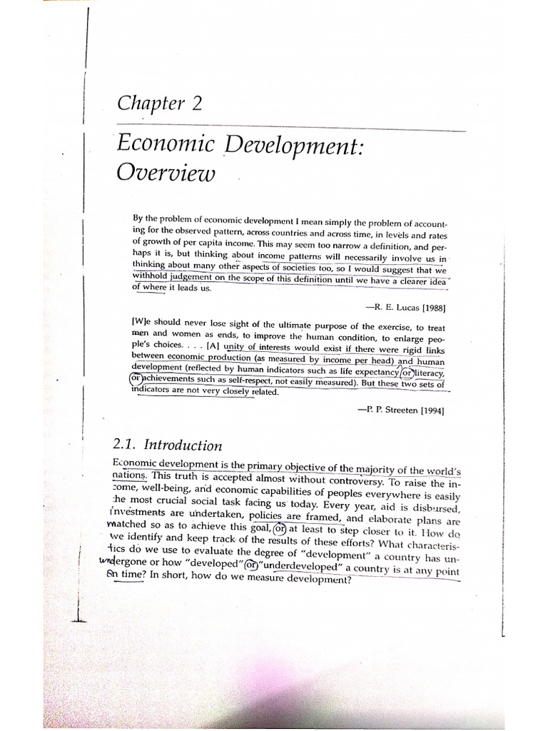 Unit 1 Economic Development Overview | PDF