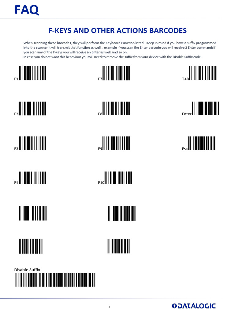 HH3_F-Keys_Barcodes 2 | PDF