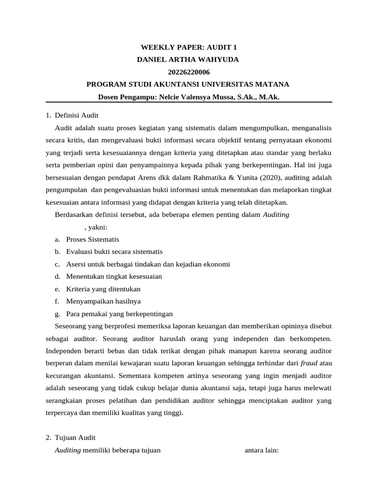 Paper Audit 1 | PDF