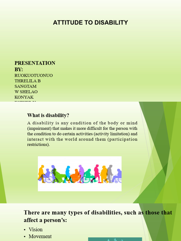 Attitude To Disability | PDF