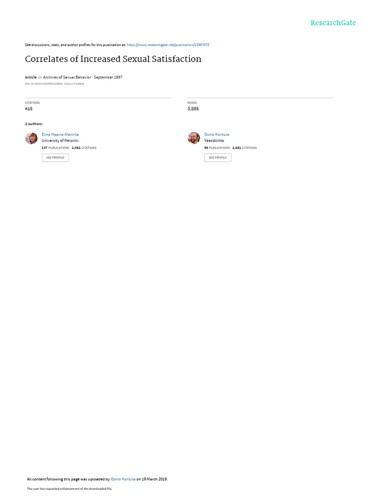 Archives Satisfaction 1997 | PDF