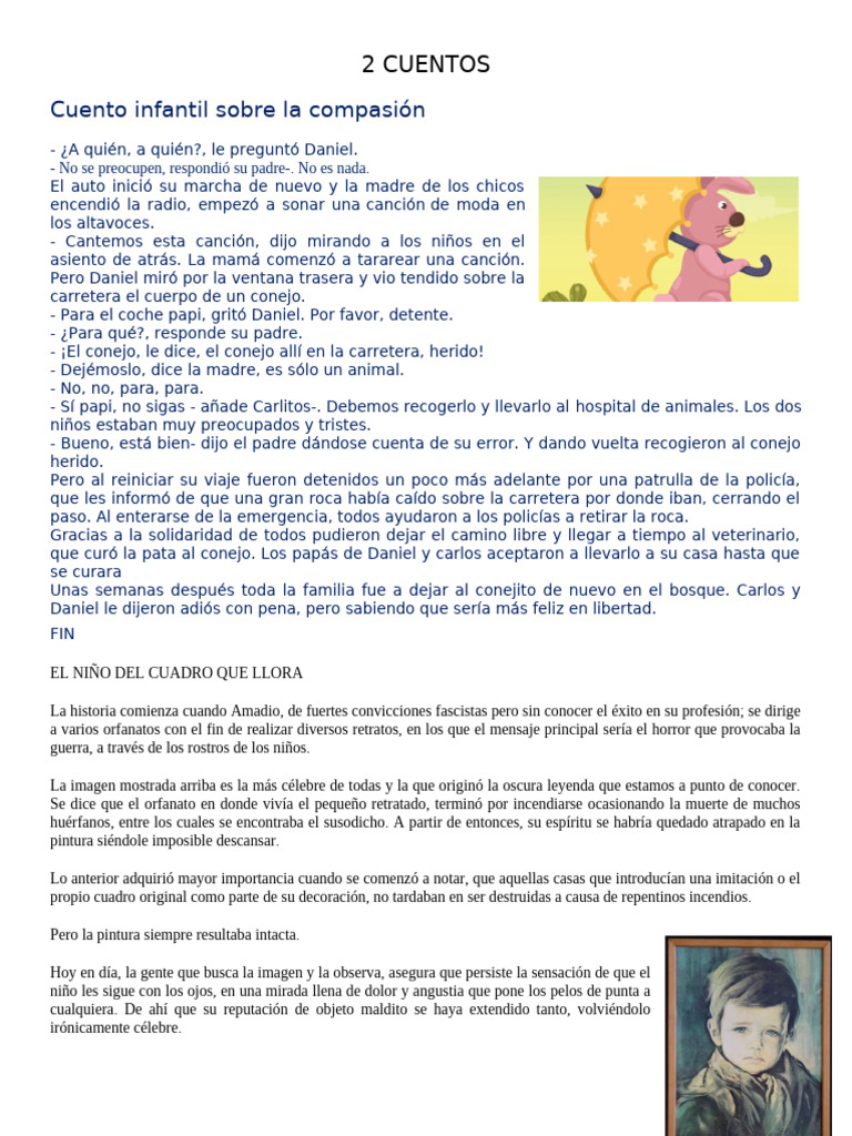 2 CUENTOS 2 Leyneedas 2 Fabulos | PDF