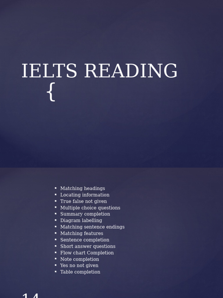 Ielts Reading | PDF