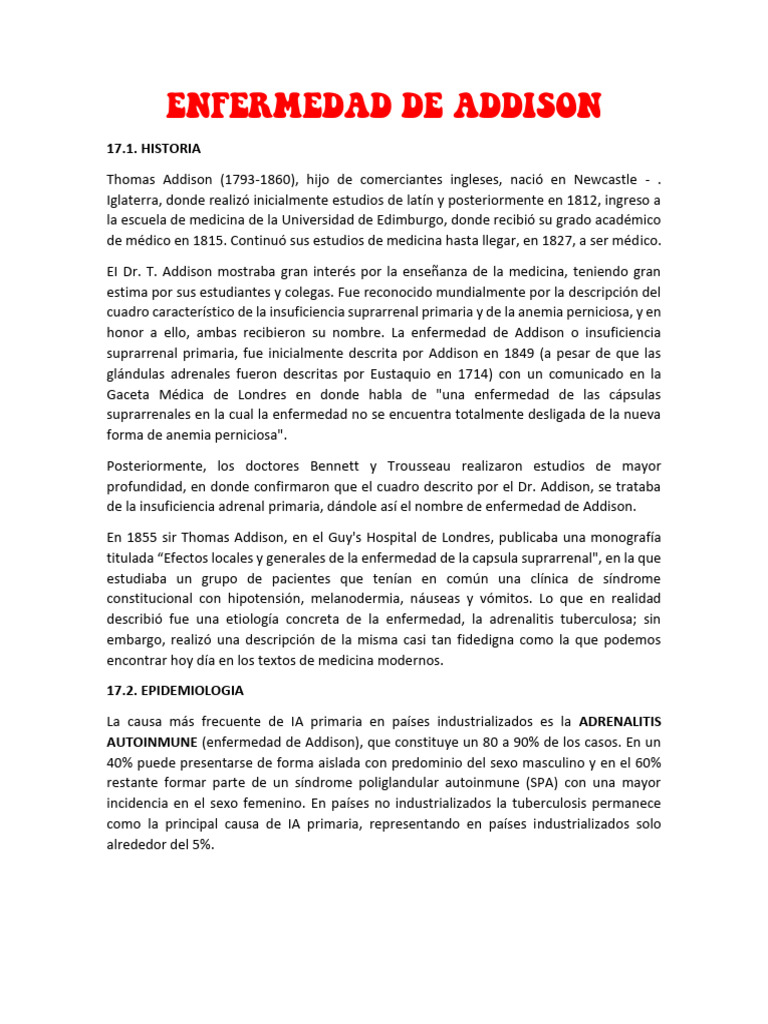 8 Enfermedad de Addison M | PDF