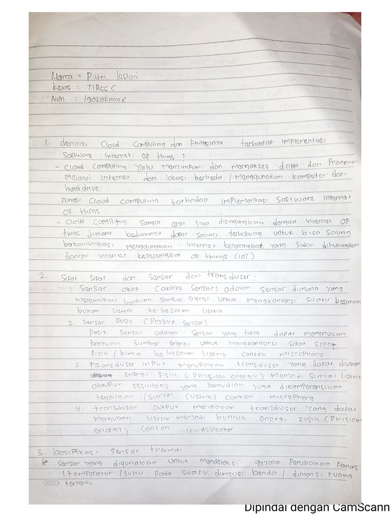 Putri Lestari 1902020006 Uas | PDF