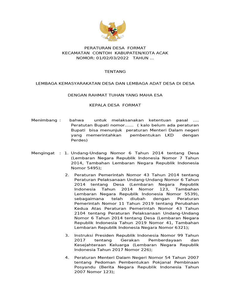 Draft Perdes LKD | PDF