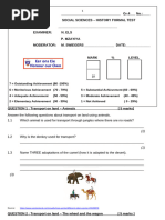 Grade 4 - Geography Test - Term 3 - 2024 | PDF