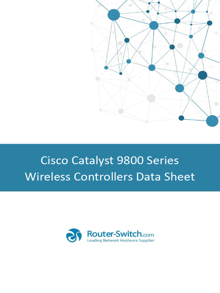 Cisco Catalyst 9800 Series Wireless Controllers Data Sheet | PDF